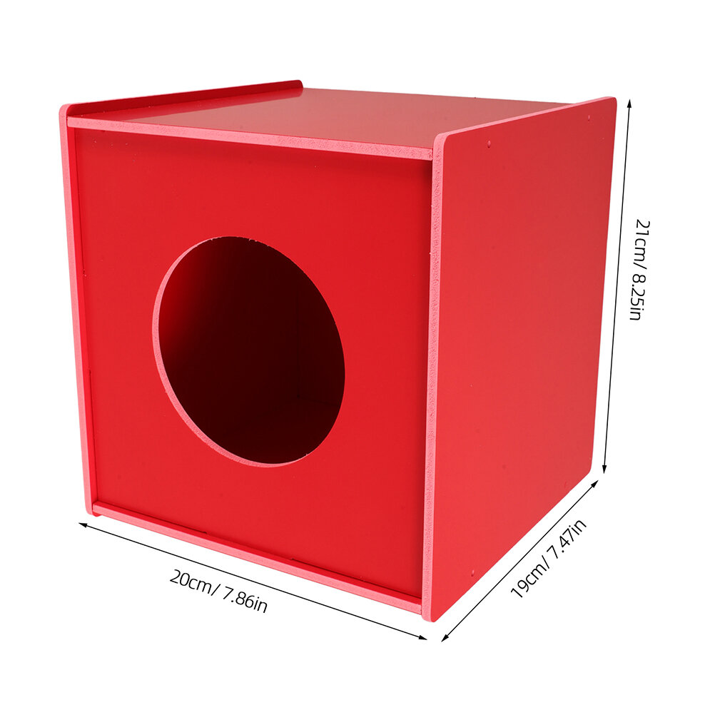 Красная Бокс Для Розыгрыша Лотереи С PVC Материалом 24.00X24.00X23.00Cm