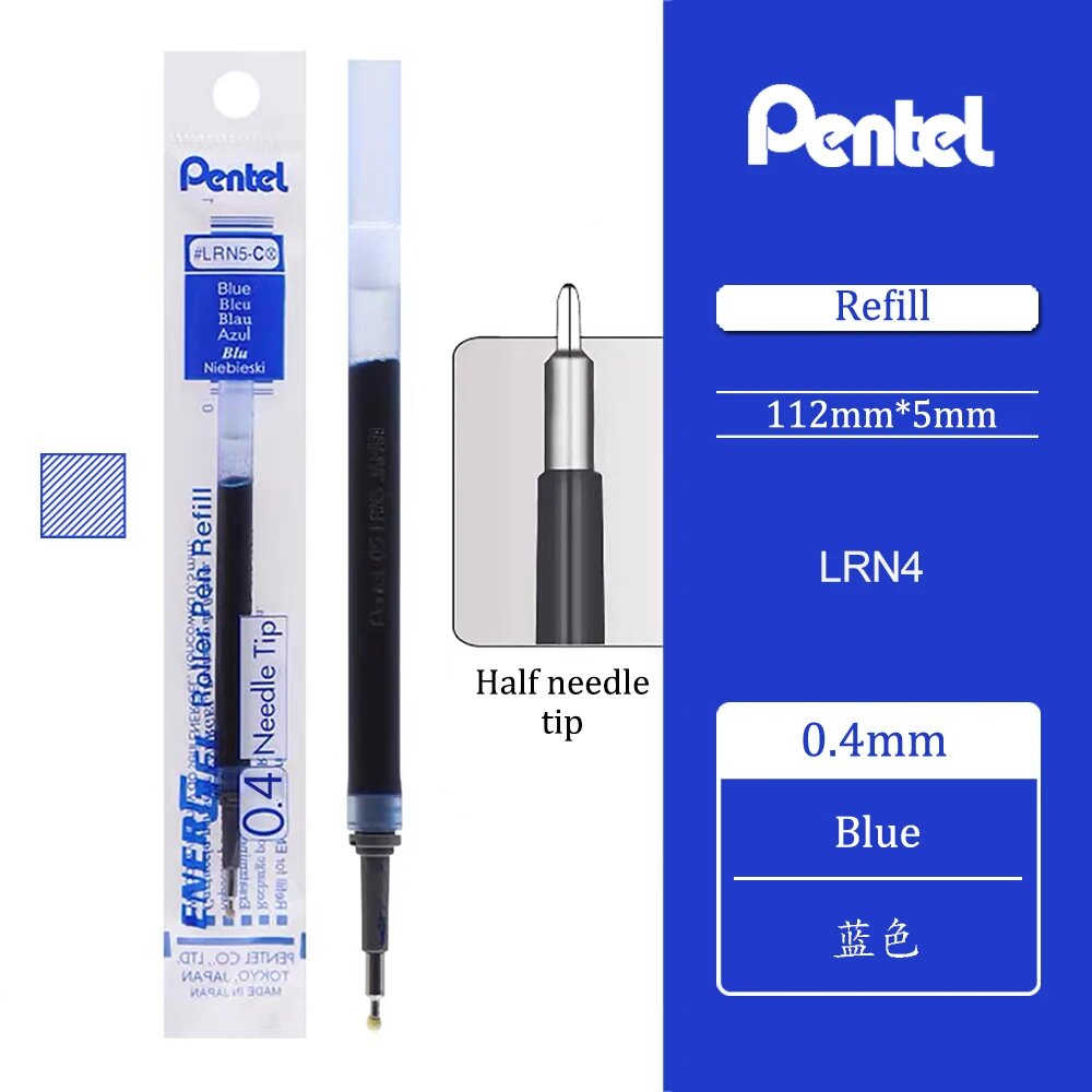 Pentel LRN4, синий, 0.4 мм, картридж