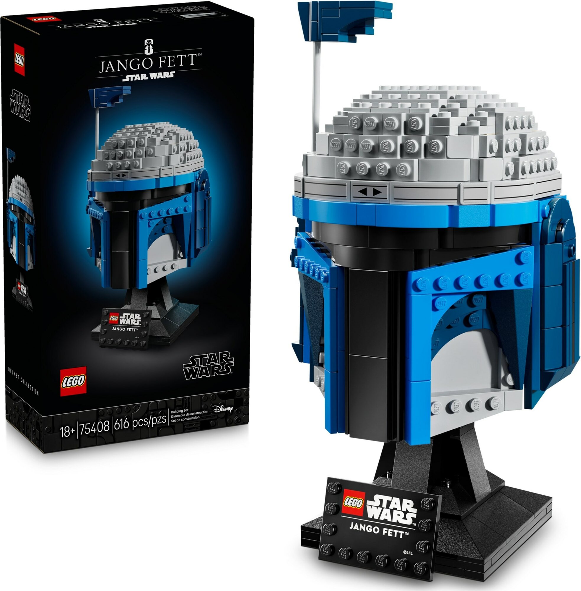 Конструктор LEGO Star Wars 75408 Шлем Джанго Фетта, 616 деталей