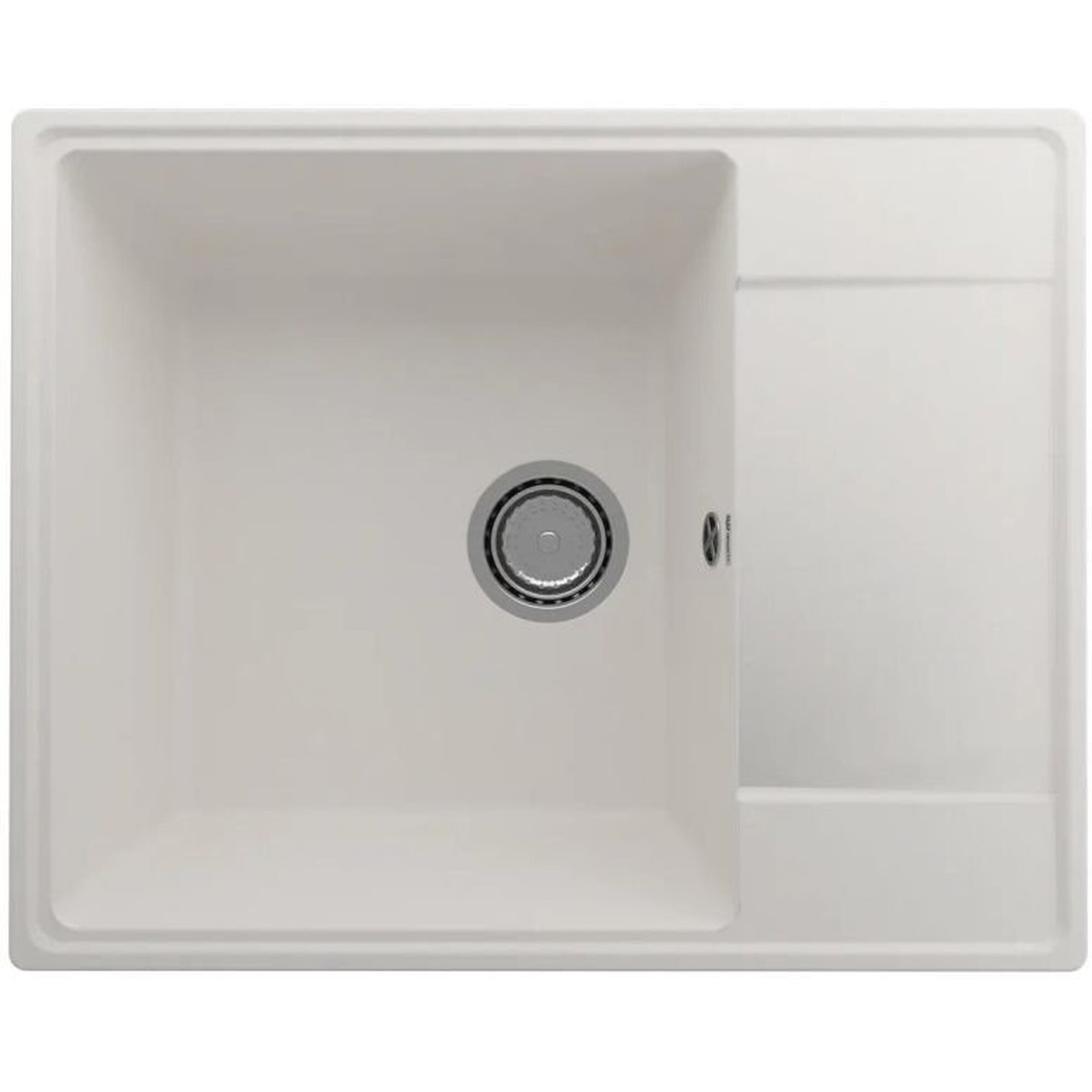Мойка кухонная Ulgran Quartz Prima 605-01, кварцевый композит, жасмин
