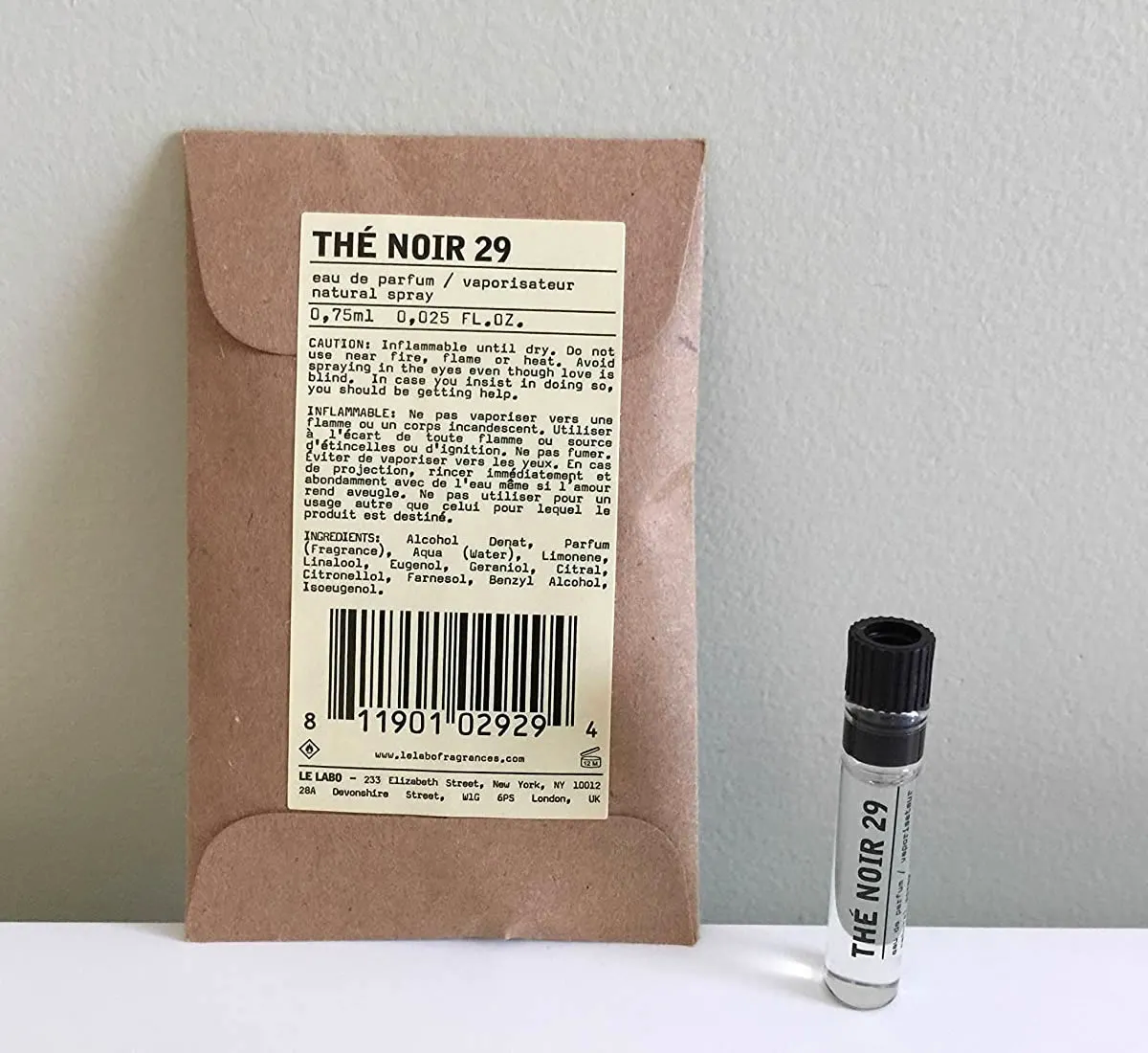 Парфюмерная вода Le Labo The Noir 29 пробник 0.75 / Ле Лабо Зе Нуар 29 сэмпл
