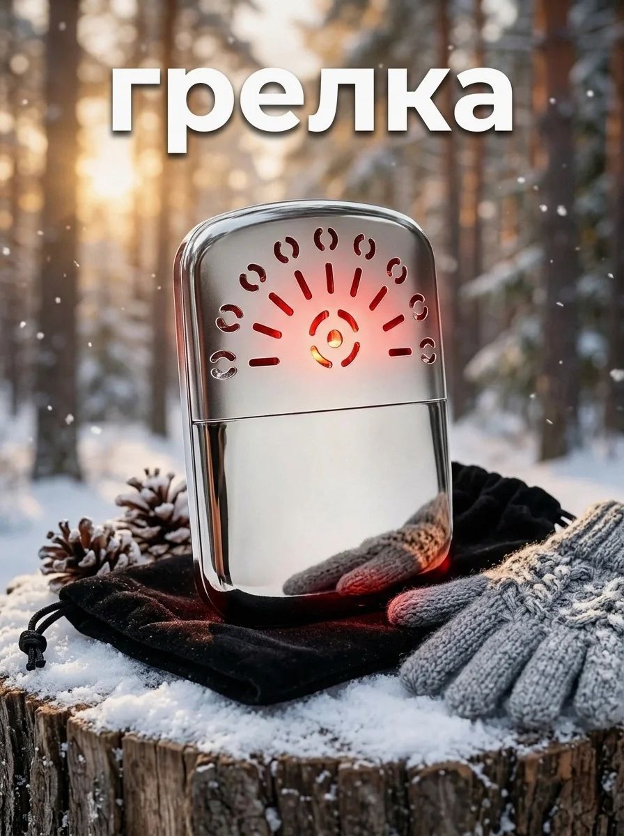 Каталитическая грелка для рук, металлическая бензиновая-многоразовый карманный обогреватель, для зимней рыбалки туризма и охоты