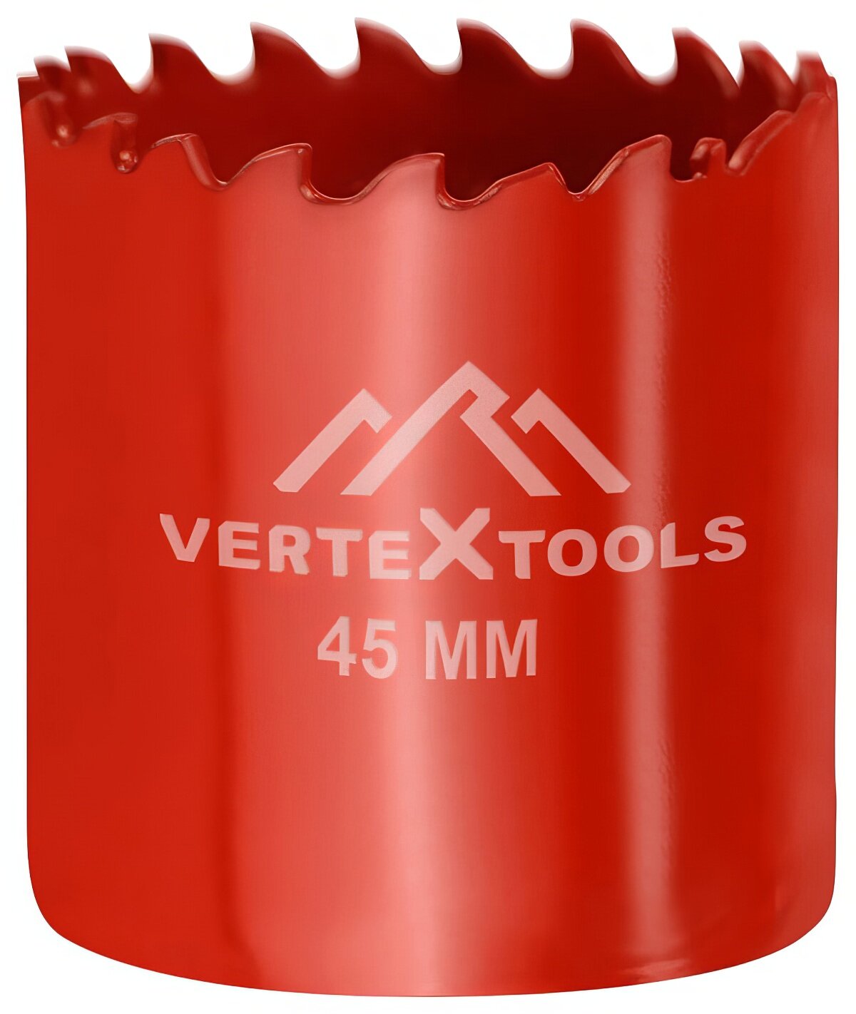 Коронка биметаллическая по металлу 45 мм vertextools 2525-45