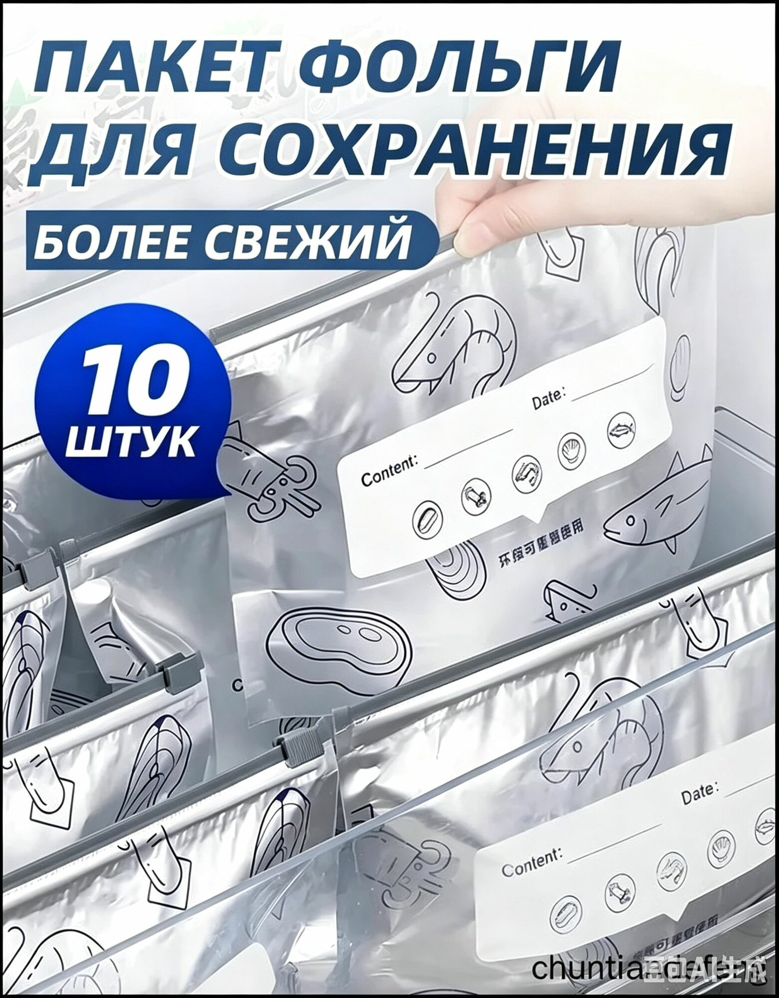 Зип пакет 23*17 см, 10 шт