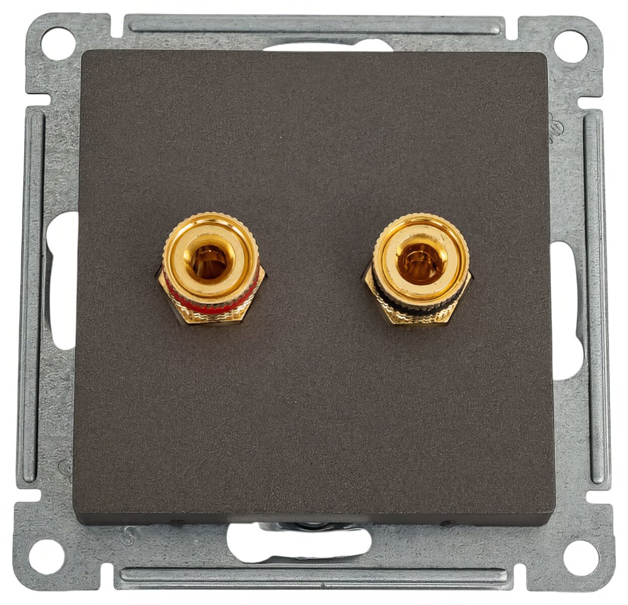 Аудиорозетка Systeme Electric AtlasDesign Мокко двухместная SE ATN000687