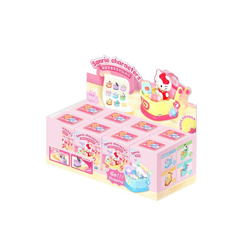 MINISO Sanrio Поп-Снэк Кар Блайнд-бокс Набор из 8 Непрерывных Коллекционных Игрушек