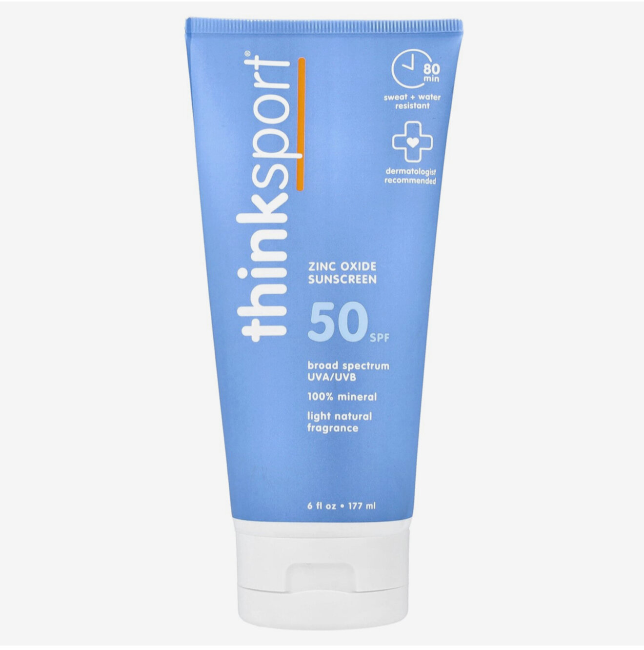 Thinksport, Солнцезащитное средство, фактор защиты SPF 50+, 177мл