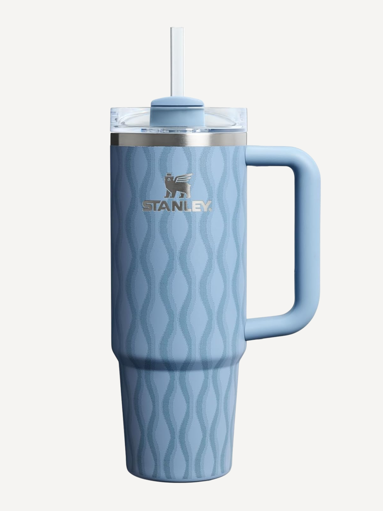 Термокружка Stanley Quencher H2.0 FlowState 0.89 л (30 oz), с трубочкой, цвет голубой (Slate Blue Drift), оригинал США