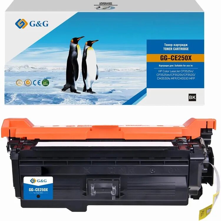 Картридж G&G GG-CE250X, CE250X, черный