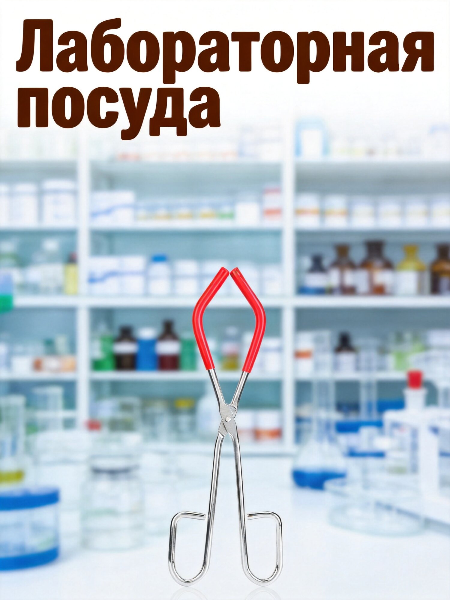 Пинцет Для Бекера Лабораторный Объём 1 Шт Цвет Мульти Размер 26X15CM