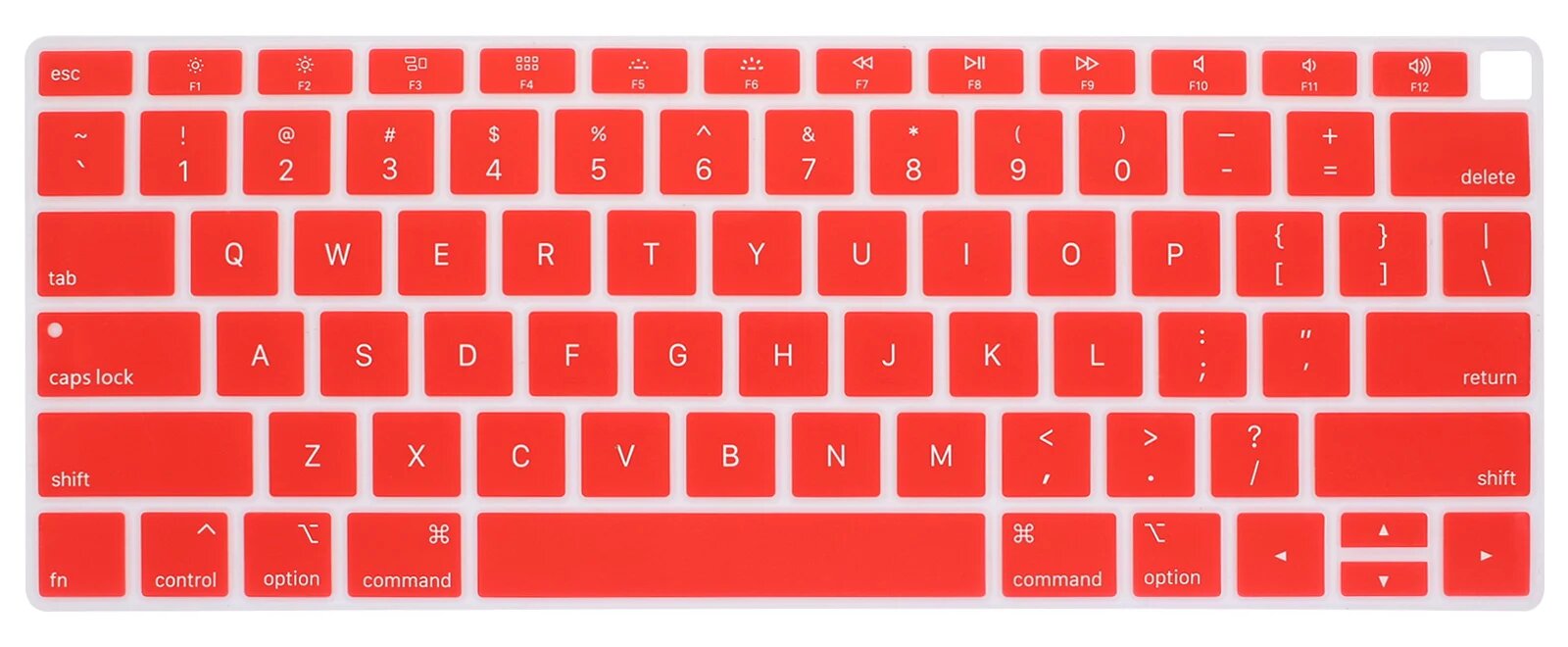 Силиконовый чехол для клавиатуры MacBook Air 11 Red