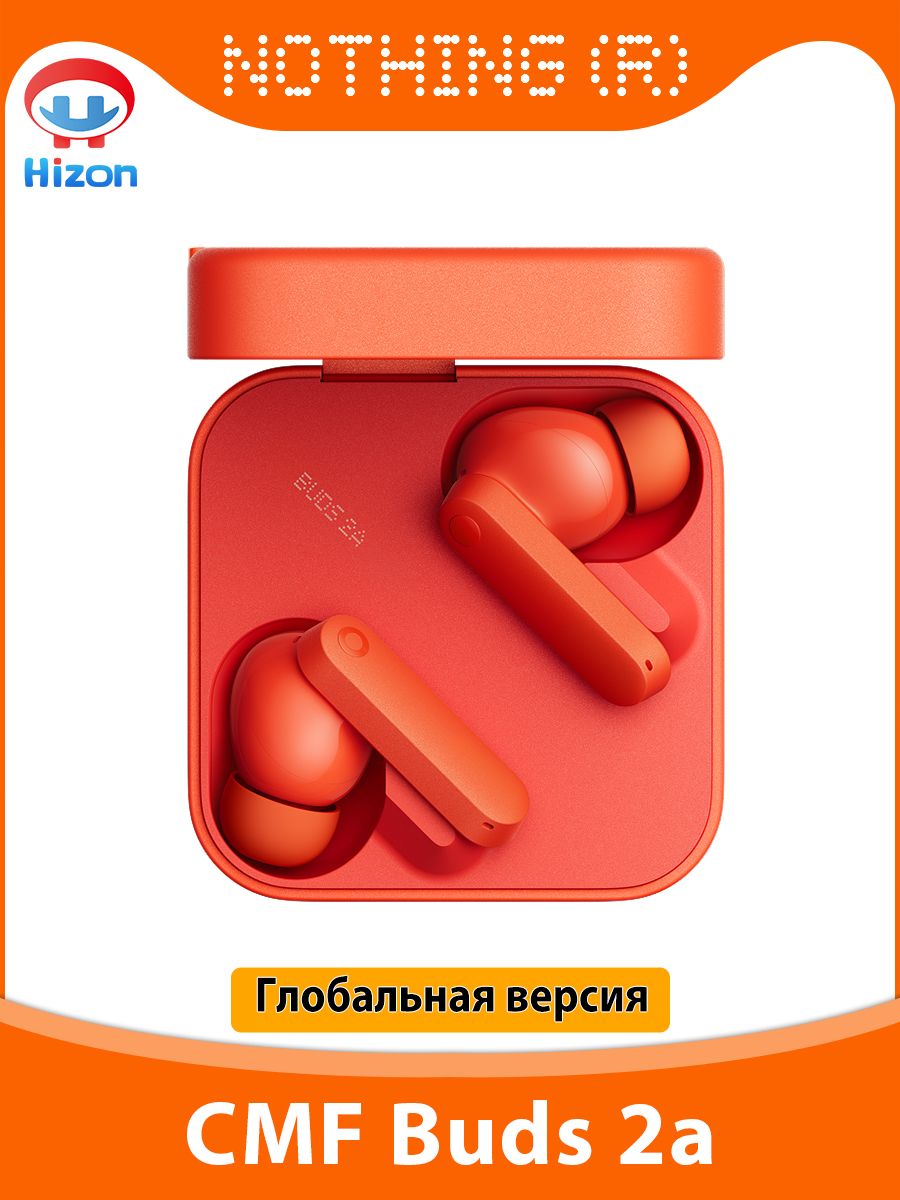Nothing Наушники беспроводные с микрофоном CMF Buds 2a, Bluetooth, USB Type-C, оранжевый