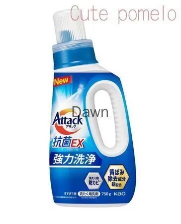 KAO Attack Antibacterial EX Жидкое средство для стирки против желтизны 750гр