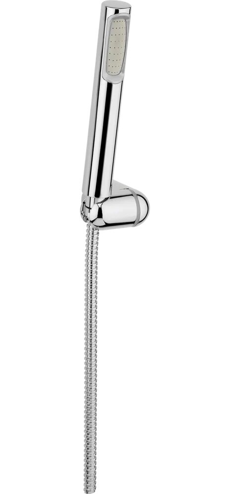 Душевой гарнитур Webert Comfort AC0116015 хром, глянцевый, лейка для душа со шлангом и держателем