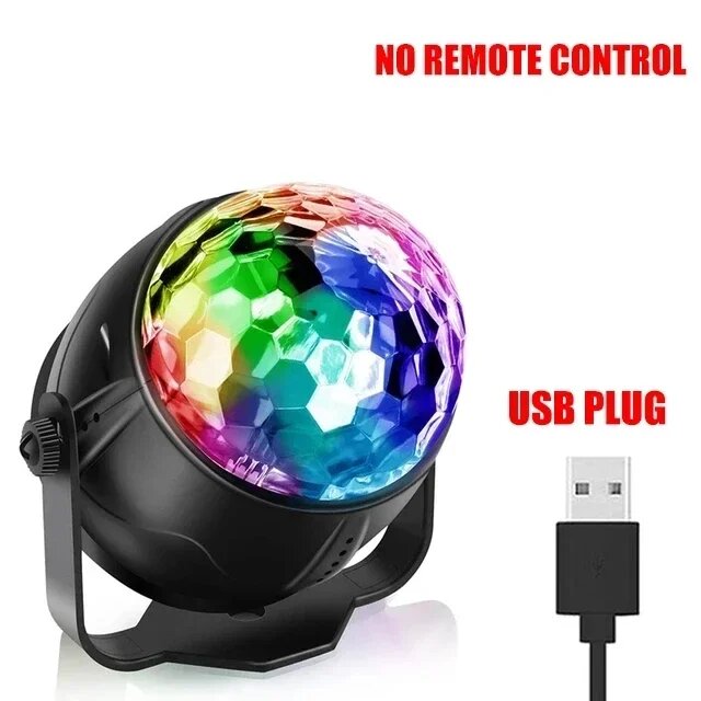 RGB LED диско-шар USB plug A