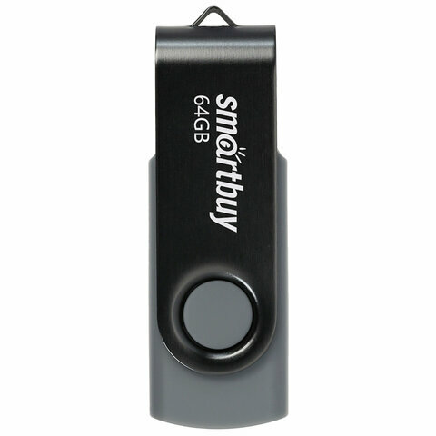 Флеш-накопитель USB 2.0 64 Gb Smartbuy SB064Gb2TWK Twist, черный