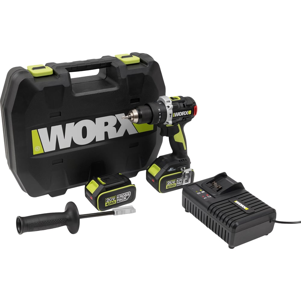 Аккумуляторная ударная дрель-шуруповерт WORX Professional WU373.2