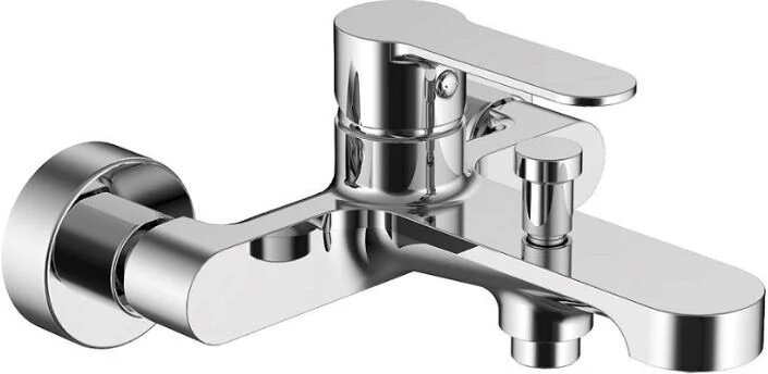 Смеситель для ванны с душем Aquanet Passion AF300-20С настенный, однорычажный, хром, глянцевый, латунный, без лейки, с керамическим картриджем