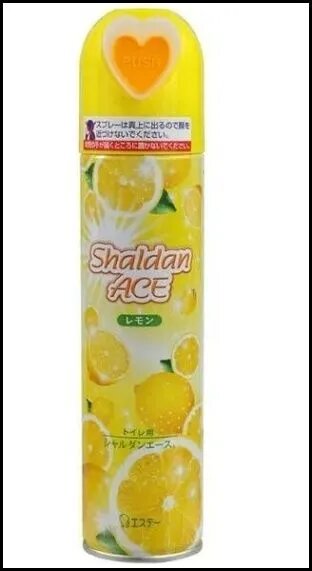 Освежитель воздуха Shaldan ACE для ванной и туалета с ароматом сочного лимона, японский бестселлер, нейтрализующий неприятные запахи, объем 230 мл