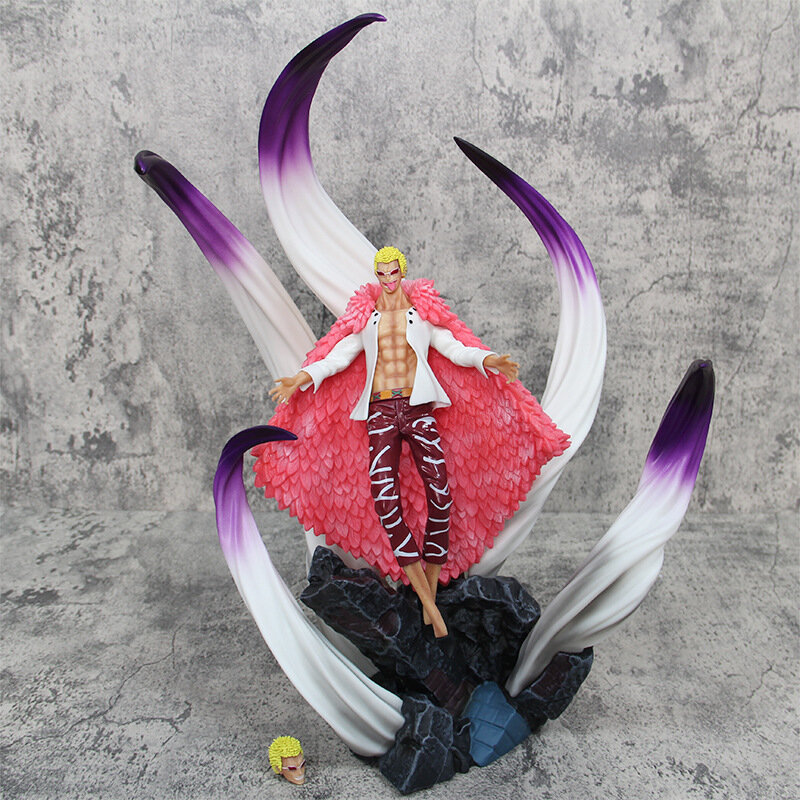 Фигурка Дофламинго из One Piece ZN, статуэтка «Семь военачальников моря», очень большая статуэтка-украшение, в комплекте с подарком
