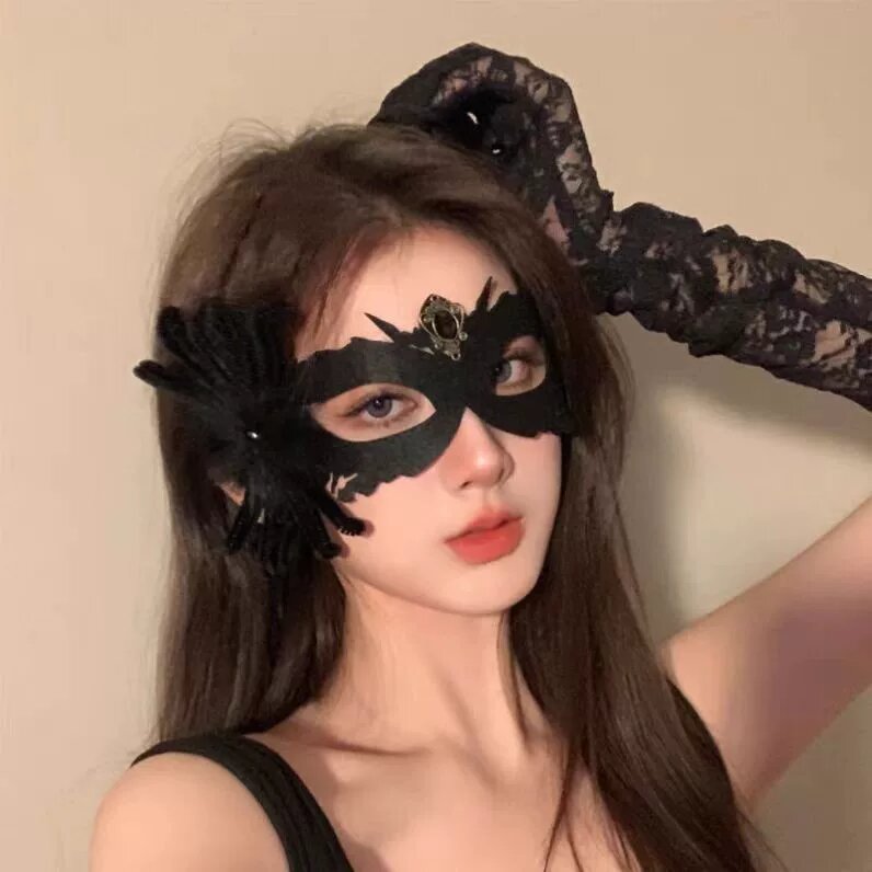 Карнавальная маска на глаза, декоративная полумаска для маскарада и Хэллоуина