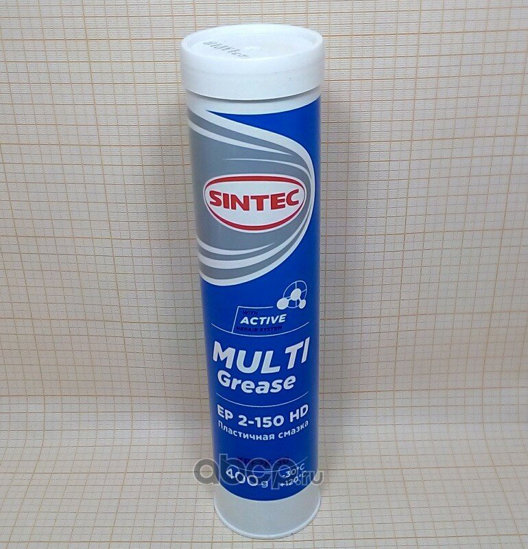 Смазка MULTI GREASE EP 2-150 HD 400г картридж SINTEC (15) черная Sintec 80512