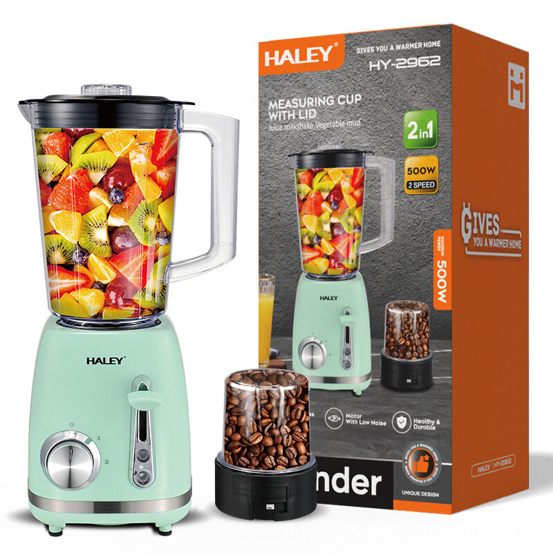 Соковыжималка HALEY European Standard 2-в-1, многофункциональный бытовой кухонный комбайн, мясорубка, измельчитель порошка