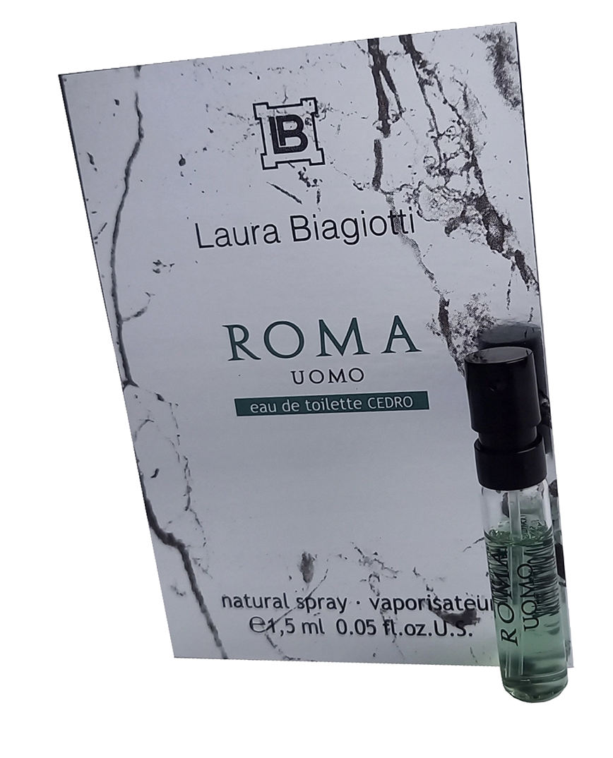 Туалетная вода Laura Biagiotti Roma Uomo Eau De Toilette Cedro сэмпл 1.5 / Лаура Биаджотти Рома Уомо Цедро мини-флакон