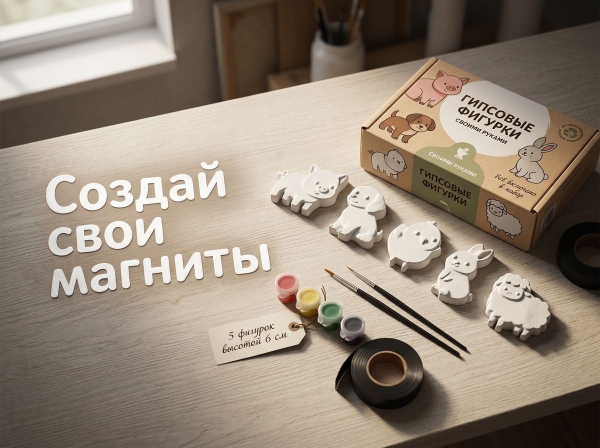 Набор гипсовых фигурок для раскрашивания