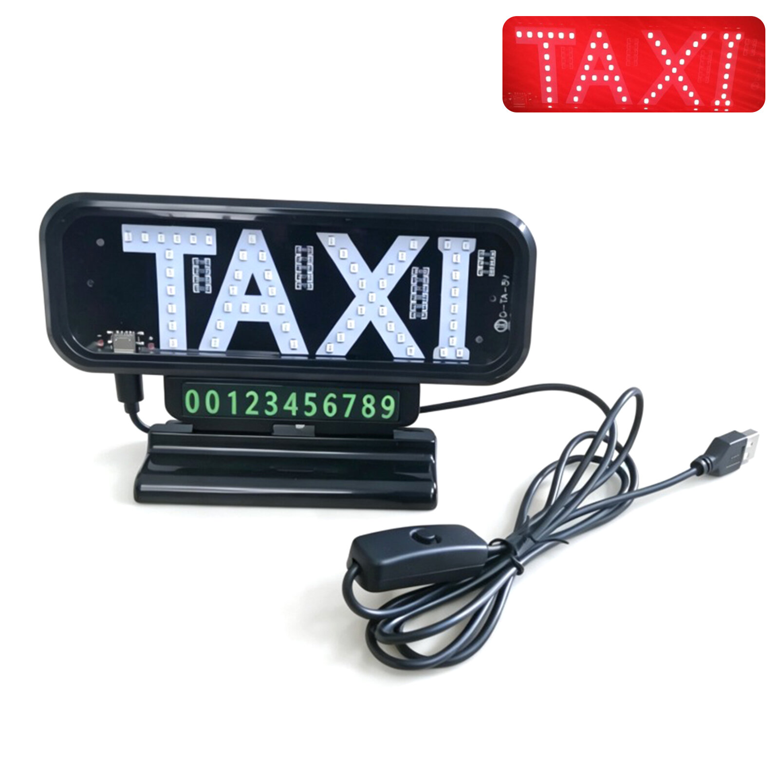 USB-дисплей для такси с подставкой для каршеринга и