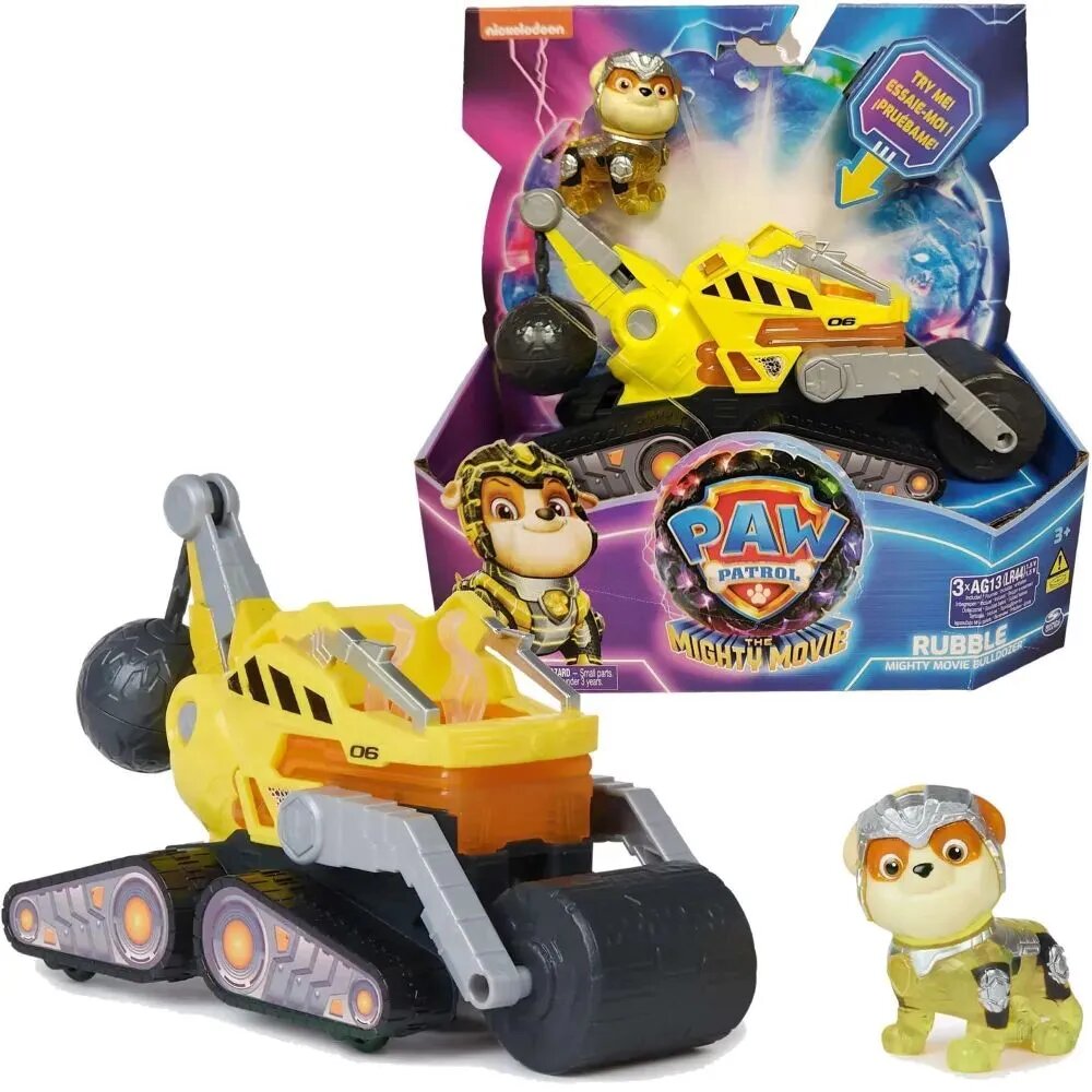 Машинка Paw Patrol Крепыш на Бульдозере со звуком и светом (Щенячий Патруль: Мегафильм)