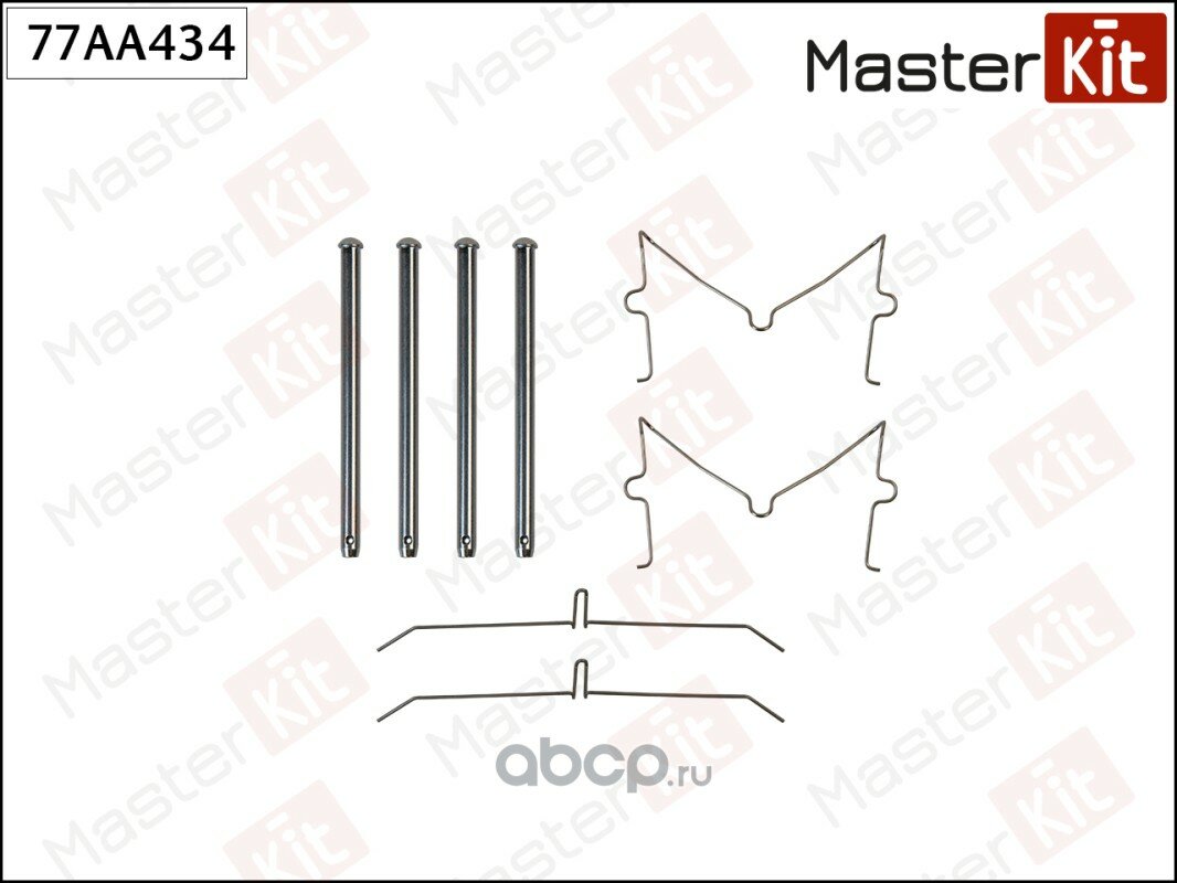 Комплект установочный тормозных колодок toyota hilux vii 04- MasterKit 77AA434