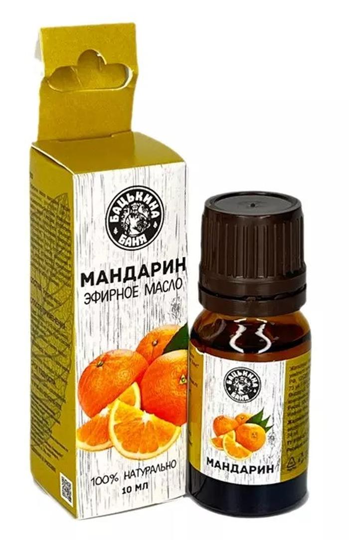Эфирное масло 100% Мандарин 10 мл Бацькина баня 17053