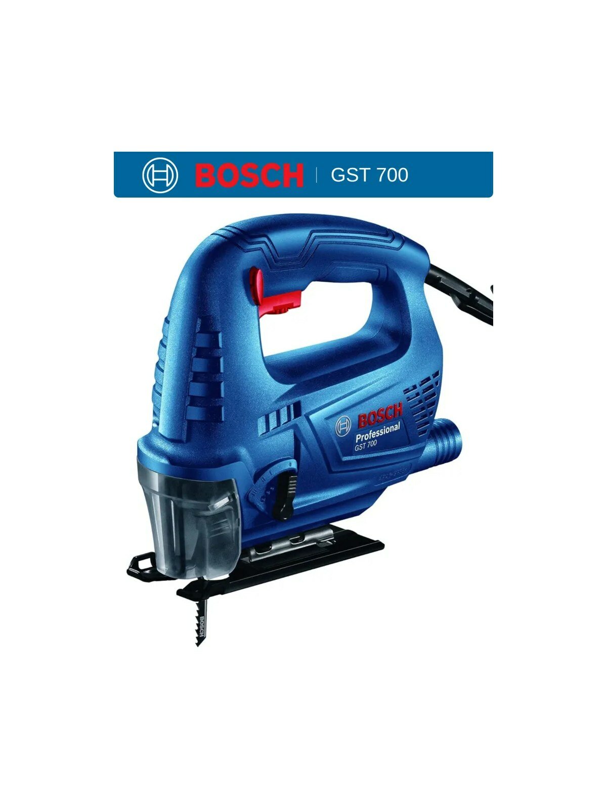 Лобзик Bosch GST 700 Professional, 500 Вт, 3200 ход/мин, глубина пропила 70 мм, арт. 06012A7020