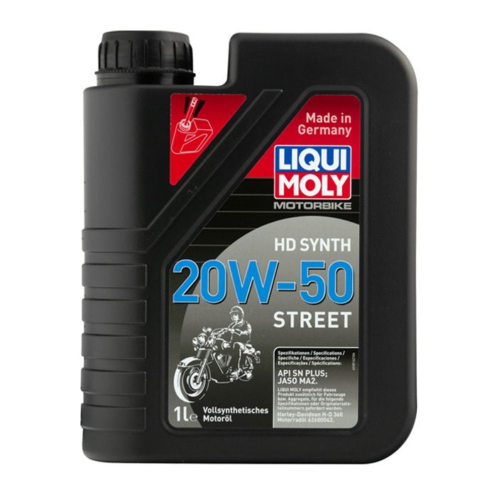 Синтетическое моторное масло Liqui Moly Motorbike HD Synth Street 20W-50, 1л