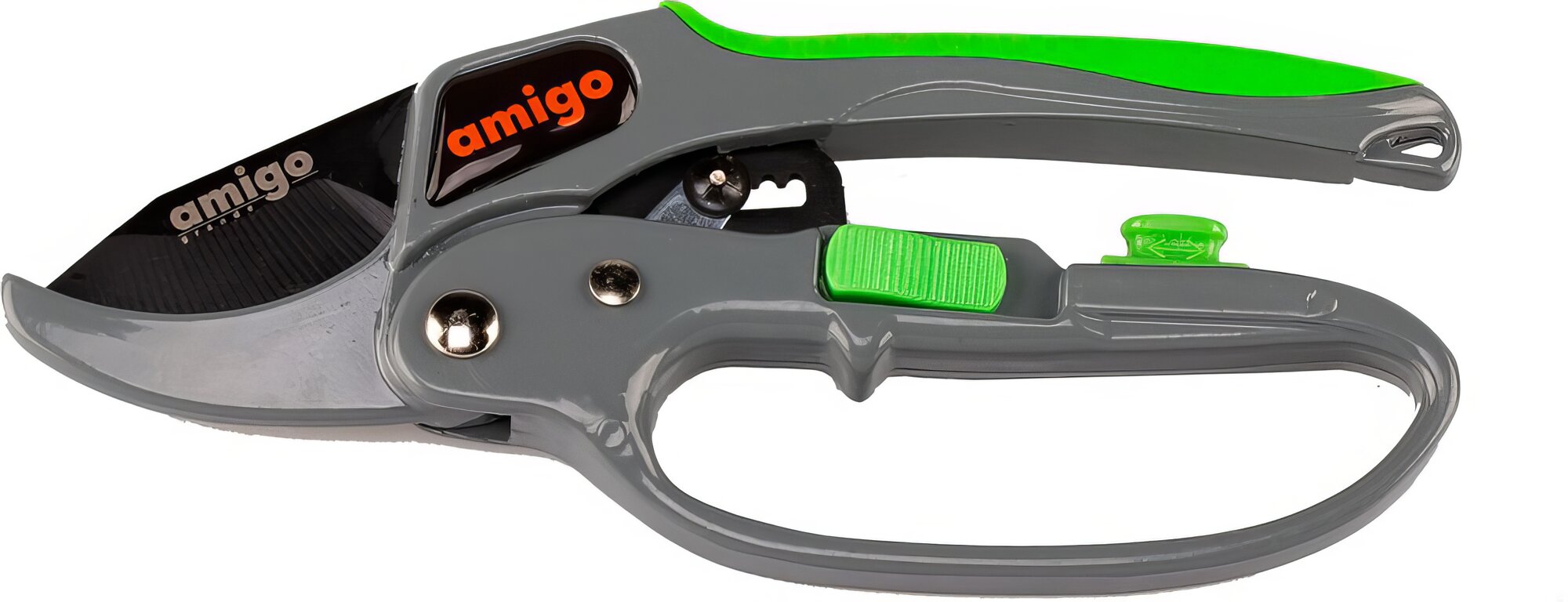 Секатор садовый Amigo с храповым механизмом 20см