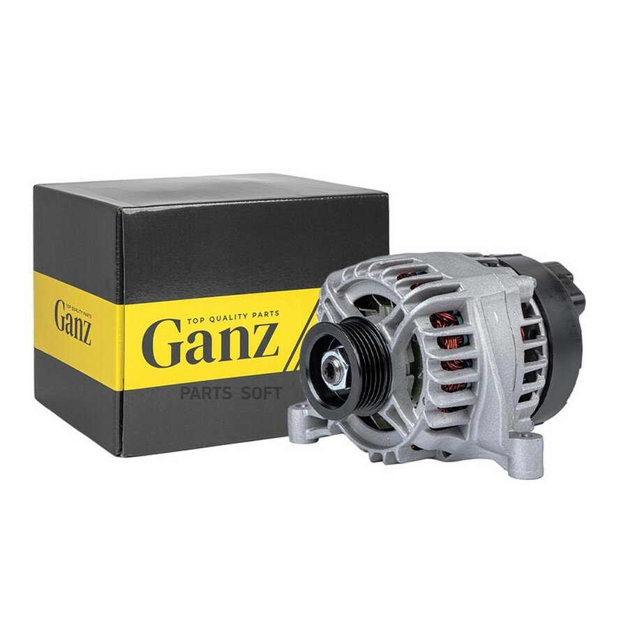 Генератор (12V/105A) для FIAT Bravo/Doblo/Punto/Stilo/FORD KA II GANZ GIP13022 от официального дистрибьютора, GANZ, артикул GIP13022