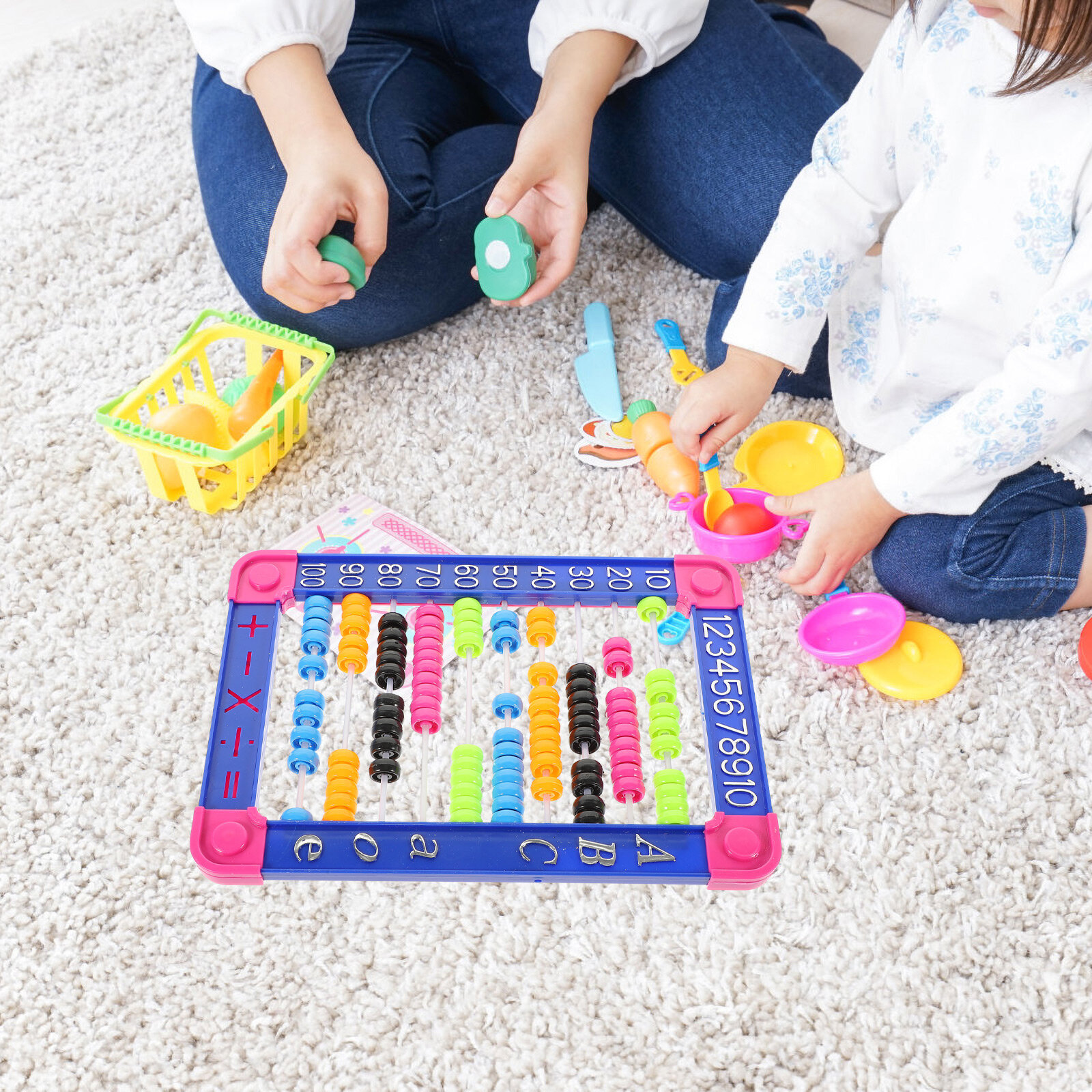 Abacus Игрушка Для Детей Из Пластика 1 Шт Для Обучения Математике В Домашней Классной Комнате 22.50X15.90X1.10Cm