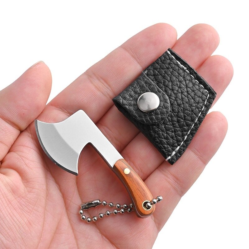 Миниатюрный нож из стали D2 с гладким клинком и рукоятью G10, EDC ключница для выживания