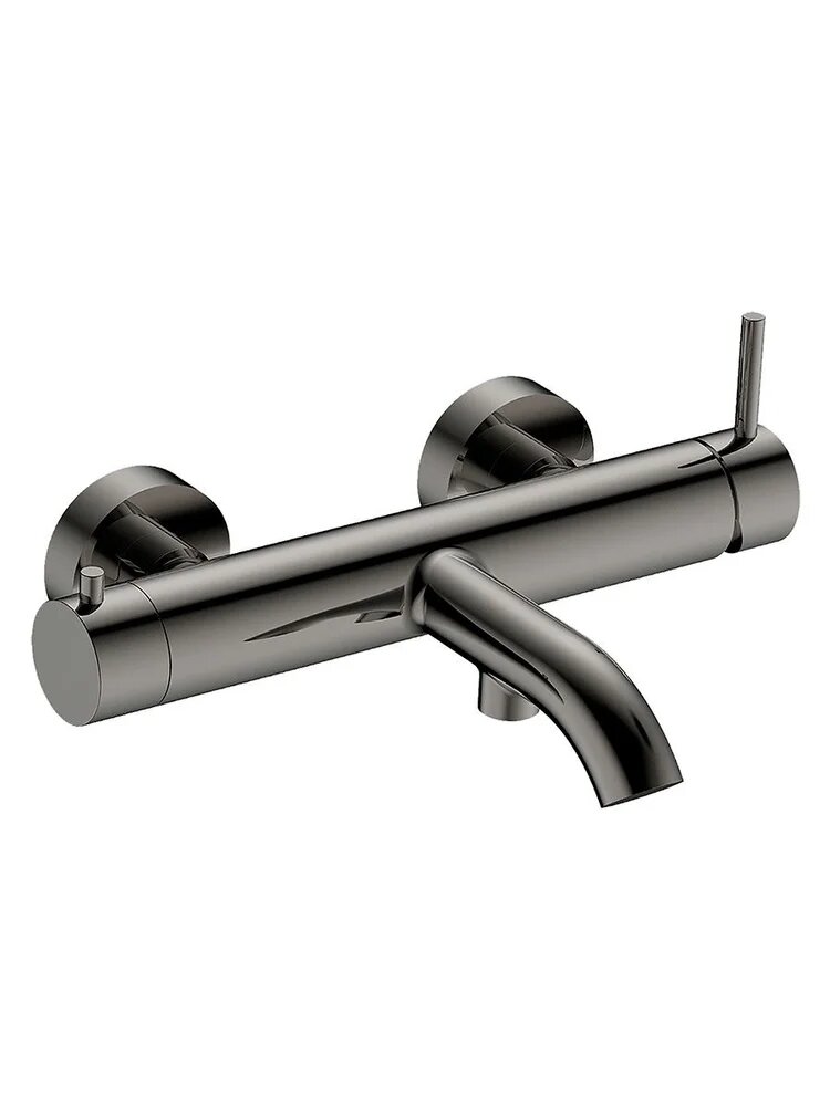 Смеситель для ванны, метал Gun metal, AQUAme AQM6212GM Siena