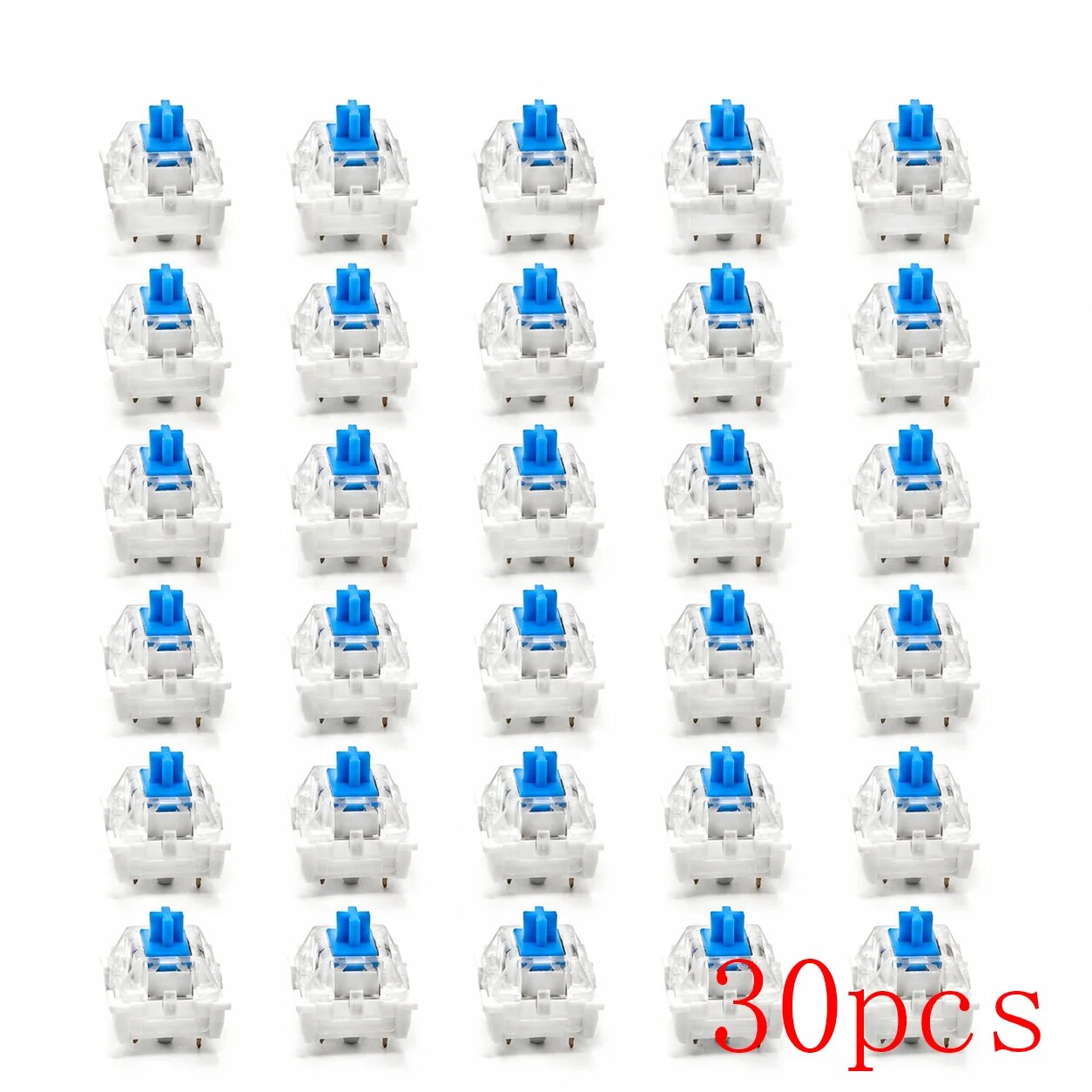 Синие механические переключатели для клавиатуры 30/50 шт. 30PCS