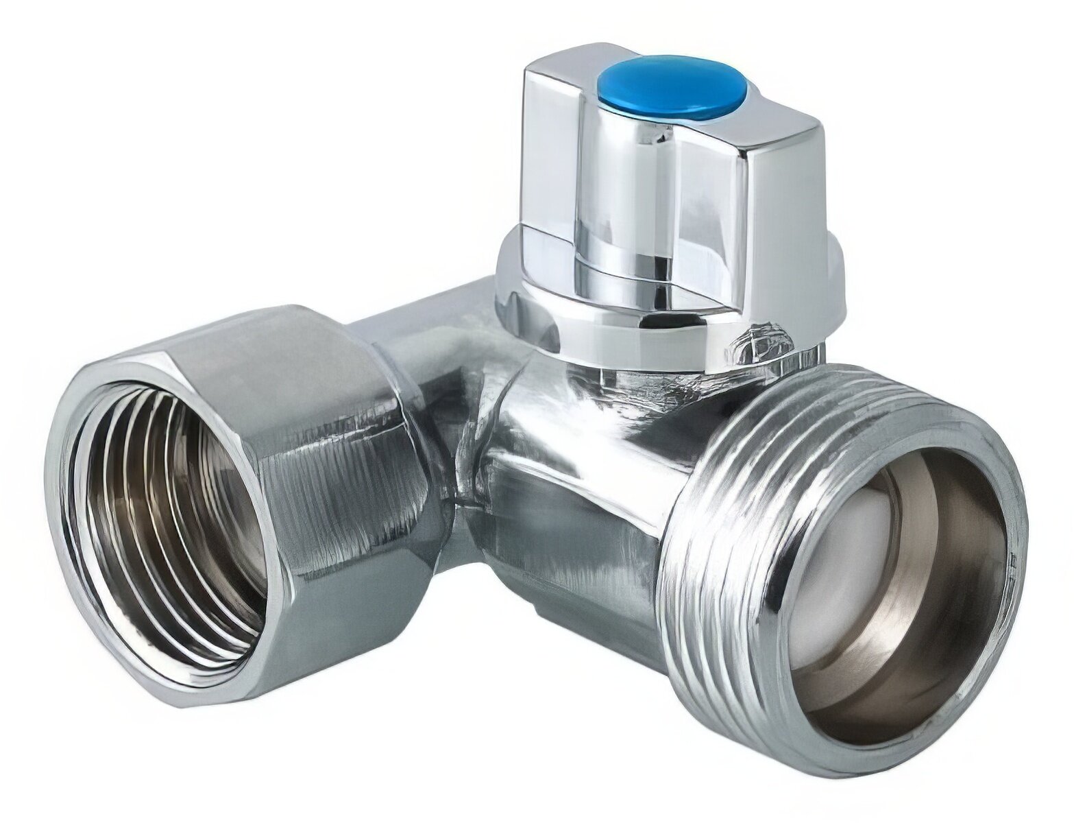 Шаровой кран для подключения сантехнических приборов 1/2х3/4х1/2 Valtec VT.256. N.04