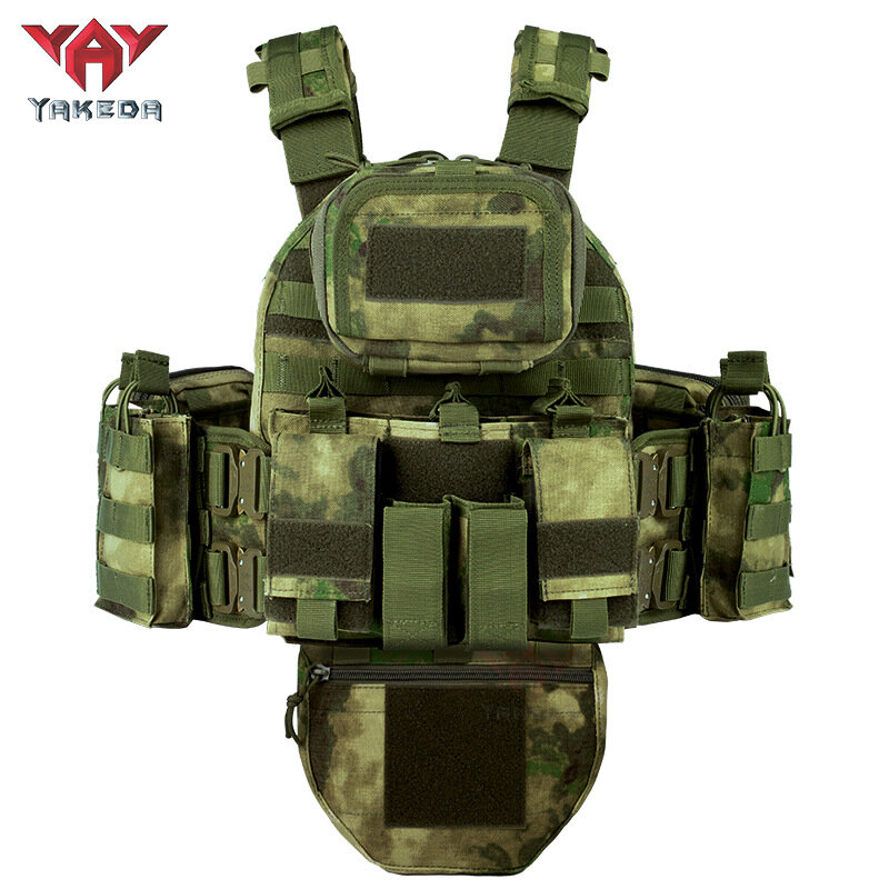 Тактическая нагрудная сумка YAKEDA Outdoor Gear с застежкой-пряжкой, поясная сумка, крепление для лазера MOLLE, многофункциональная тренировочная сумка