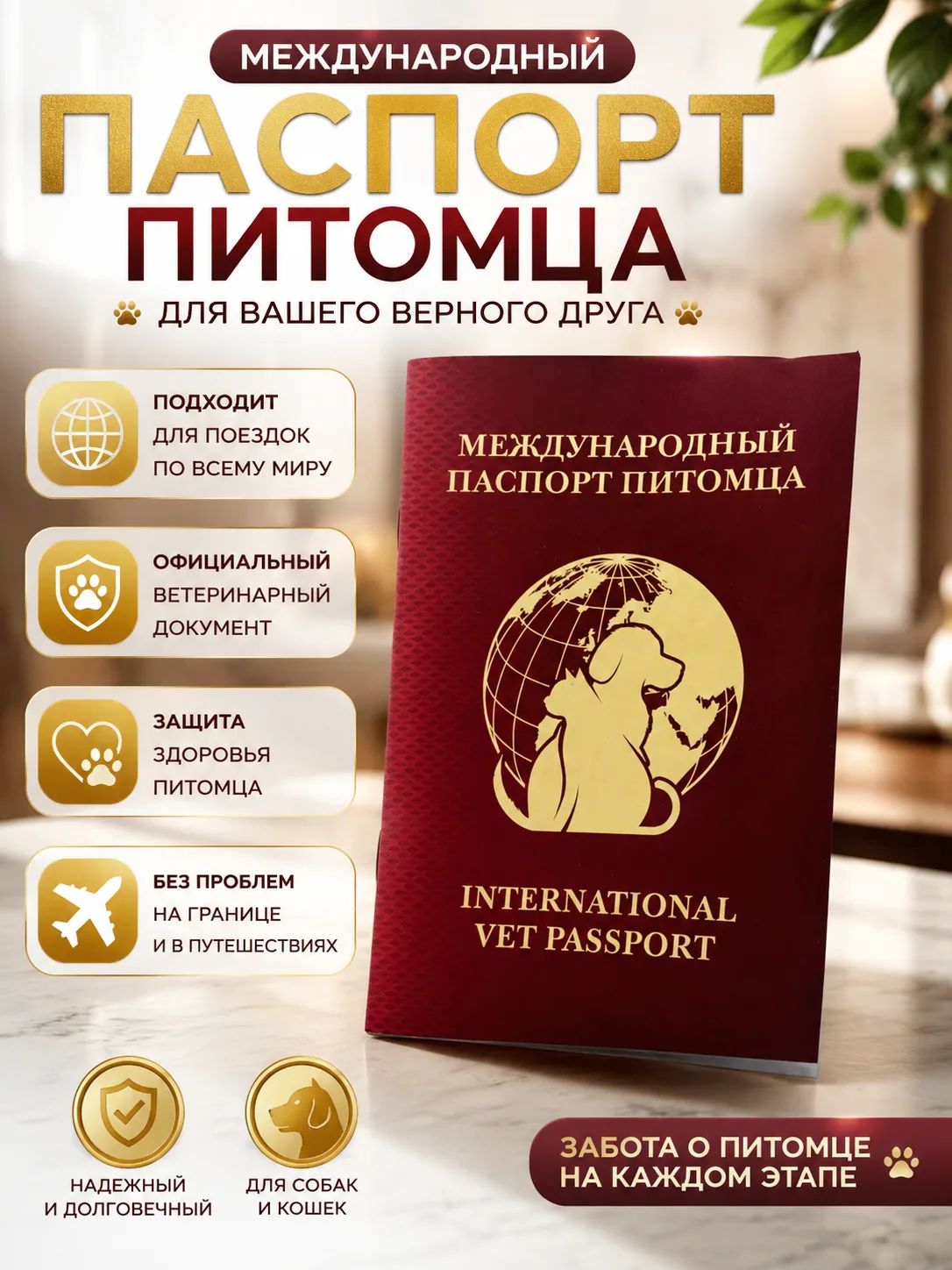 Международный ветеринарнарный паспорт для питомца