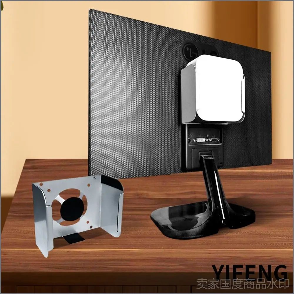 Крепление для Mac mini M4 из металла для настенного монтажа, установки под столом и за монитором