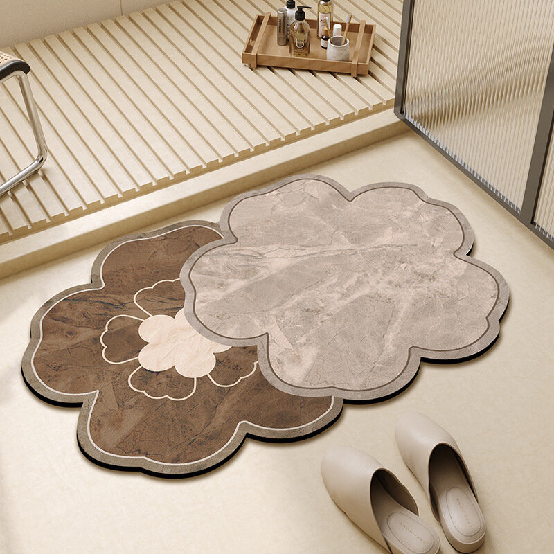 Мягкий коврик для ванной из диатомита Absorbent Floor Mat Non-slip Bath Mat Ретро Дали 40x60см