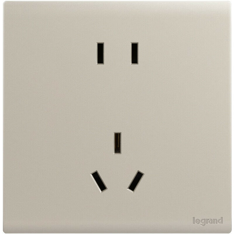 LEGRAND Jianyue Series Розовое платиновое 86-ти тип настенная розетка 10А пять гнезд Тип：Одиночный пятигнездный разъем