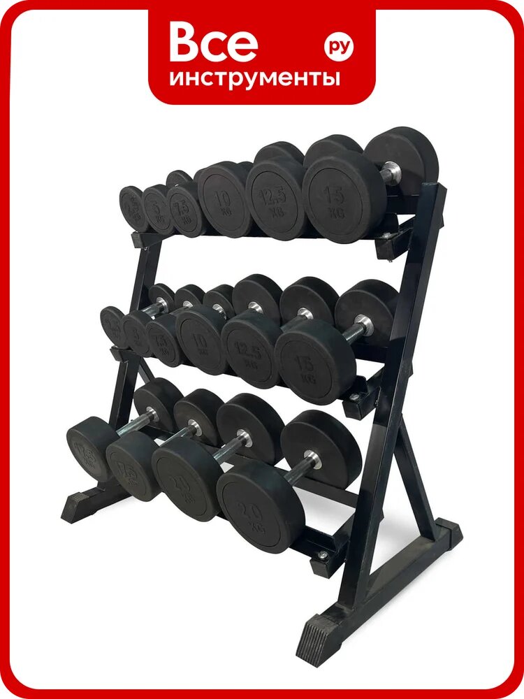 Стойка для гексагональных гантелей UNIXFIT DumRack Hexagon PRO 300 кг DBRKHEXPBK300