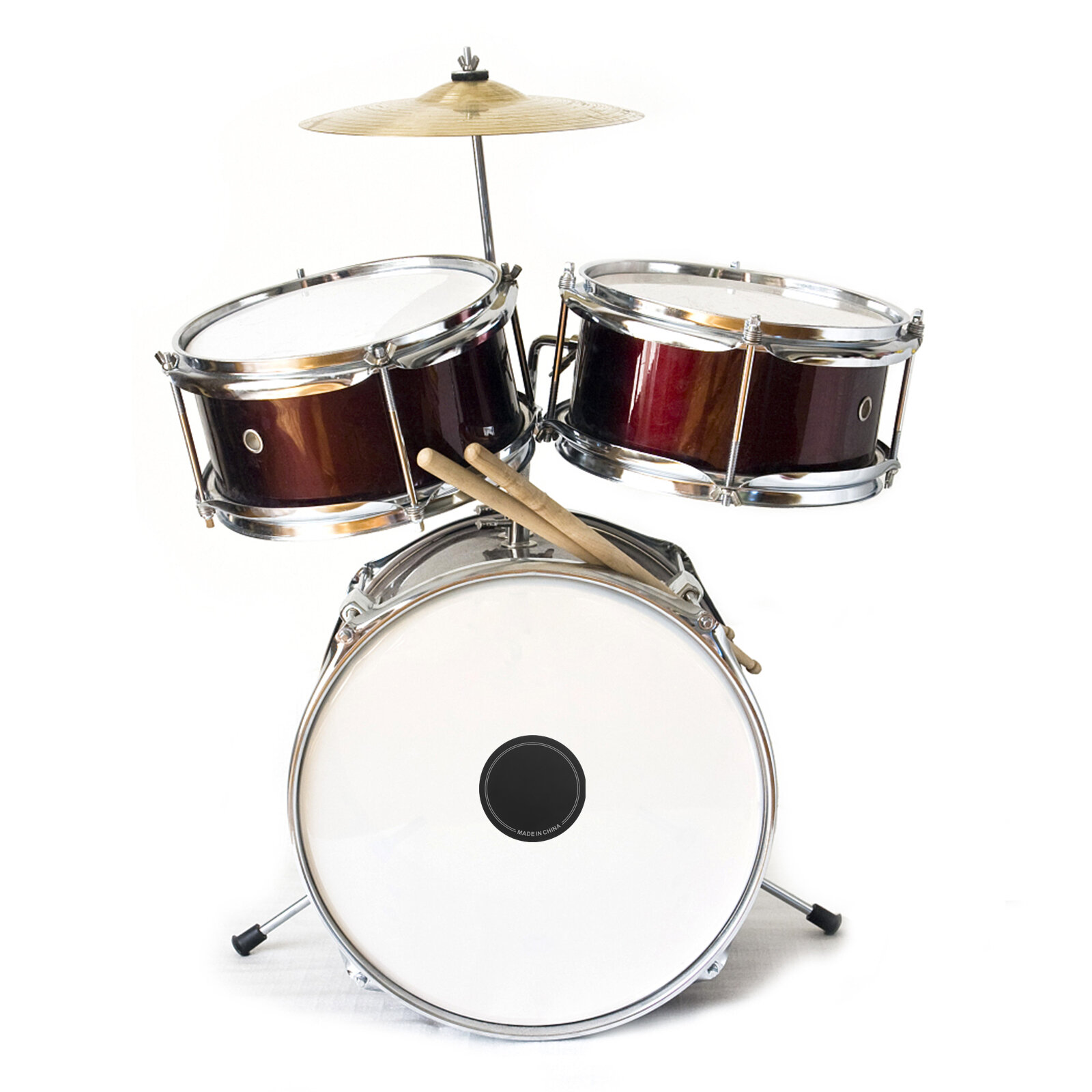 Набор Из 2 Штук Для Практической Отработки Ударных Drum Practice Pad Защита Барабанной Головки 11.00X11.00X0.10Cm