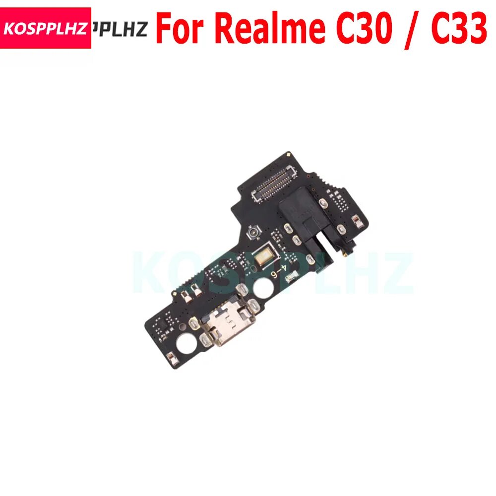 USB-плата Realme C30 C33, USB-разъем, плата зарядного порта, ремонт, сменные For Realme C30
